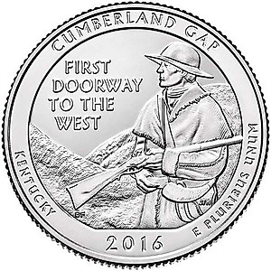 2016 P BU Cumberland Gap National Park NP Quarter Choice Uncirculated US Mint