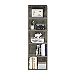 Furinno Luder Bookcase / Bookshelf / Storage Shelves, 5-Tier, French Oak
