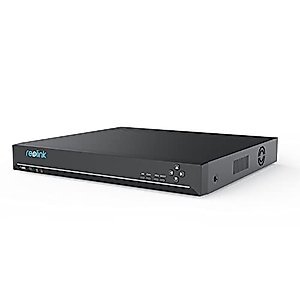 REOLINK 36 Channel Network Video Recorder for Security Camera System, Work with 12MP/4K/5MP/4MP HD Reolink IP Cameras NVR, Integrated O/I Alarm System, 3 HDD Bays, No HDD Included, RLN36