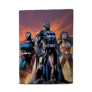 Head Case Designs Officially Licensed Justice League DC Comics Icons Trinity Comic Book Covers Vinyl Faceplate Sticker Gaming Skin Decal Cover Compatible with PS5 Disc Console & DualSense