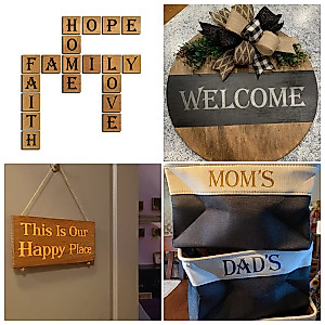 3 Inch Alphabet Letter Stencils for Painting - 70 Pack Letter and Number Stencil Templates with Signs for Painting on Wood, Reusable Alphabet and Numbers Stencils for Chalkboard Wood Signs & Wall Art