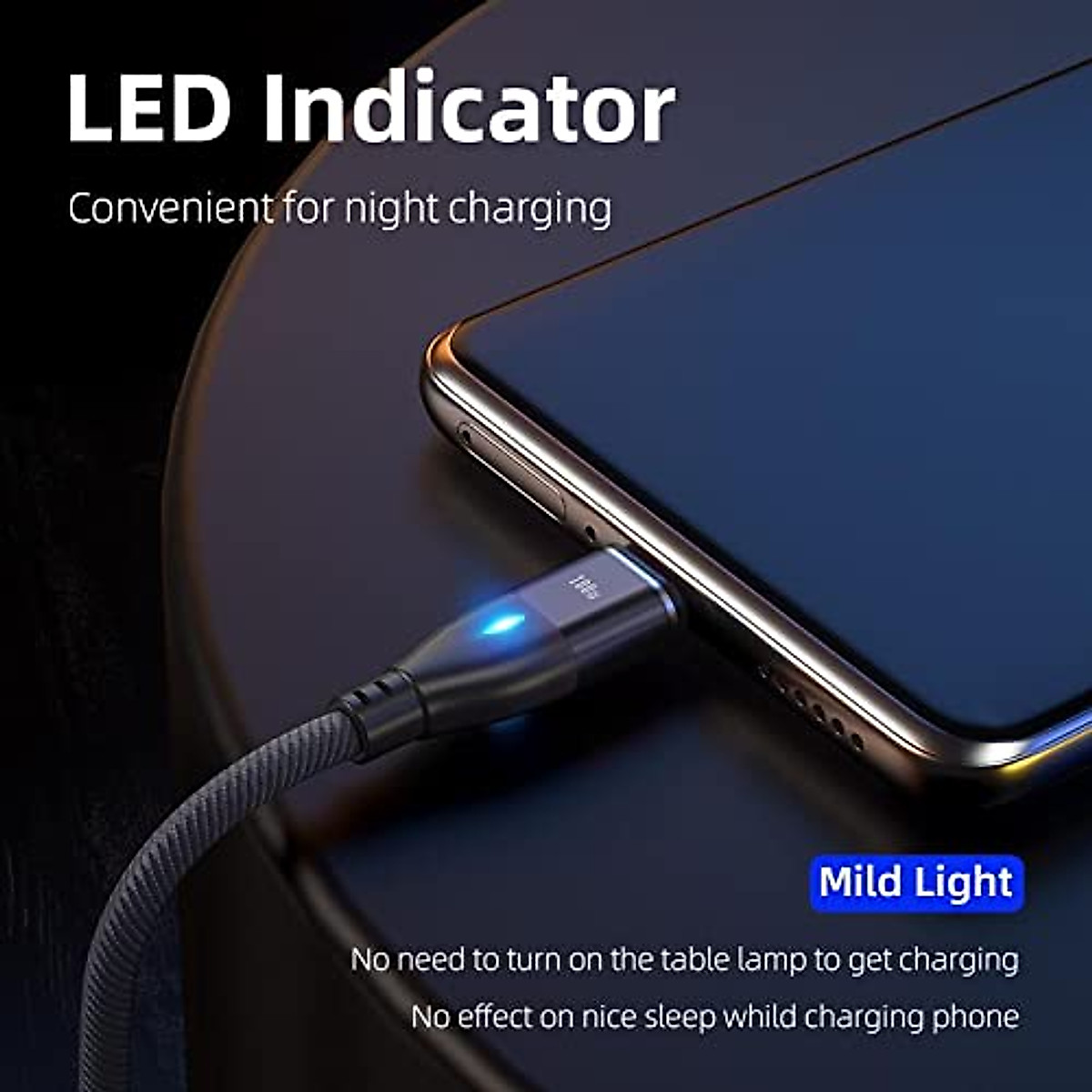 BoxWave Cable Compatible with HyperX SoloCast - MagnetoSnap PD AllCharge Cable (100W), Magnet PD 100W Charging Cable USB Type-C Micro USB for HyperX SoloCast - Jet Black