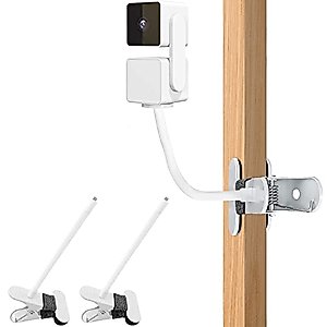AOZTSUN 2Pack Flexible Clamp Mount Compatible with Wyze Cam Pan V2 (2021 Release) &Wyze Cam Pan V3 Indoor/Outdoor (2023 Release), Flexible Gooseneck Mounting Bracket No Tools or Wall Damage Required