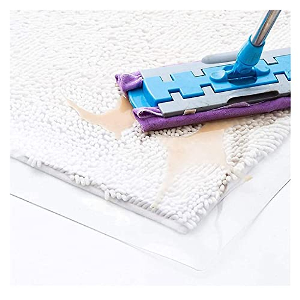 Clear PVC Desk Chair Mat PVC Transparent Runner Mat for Kitchen Dining Room,2.0mm Thick,Hardwood Floors Protection Pad for Cycling Bike/Table/Desk/Chairs,40/50/60/70/80/90/100/120/140cm wide for Offic