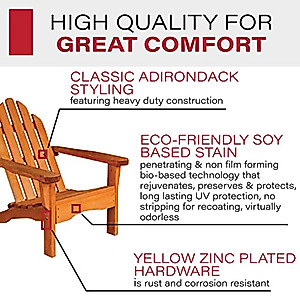 Amish Heavy Duty 800 Lb Pressure Treated Adirondack Chair (Cedar)