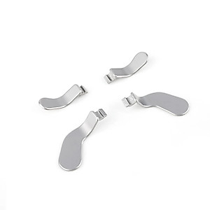 TOMSIN Xbox Elite Controller Series 2 and Series 1 Paddles,Metal Stainless Steel Paddles for Xbox One Elite 2 &1 Controller,Xbox Controller Elite 2 Core Accessories(2 Medium & 2 Mini) (Silver)