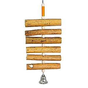 Bonka Bird Toys 3747 Sola Log Natural Small Bird Toy Parakeet Cockatiel