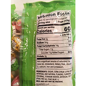 Charms Mini Pops Suckers Tropical Mix (35ct) 6.3oz