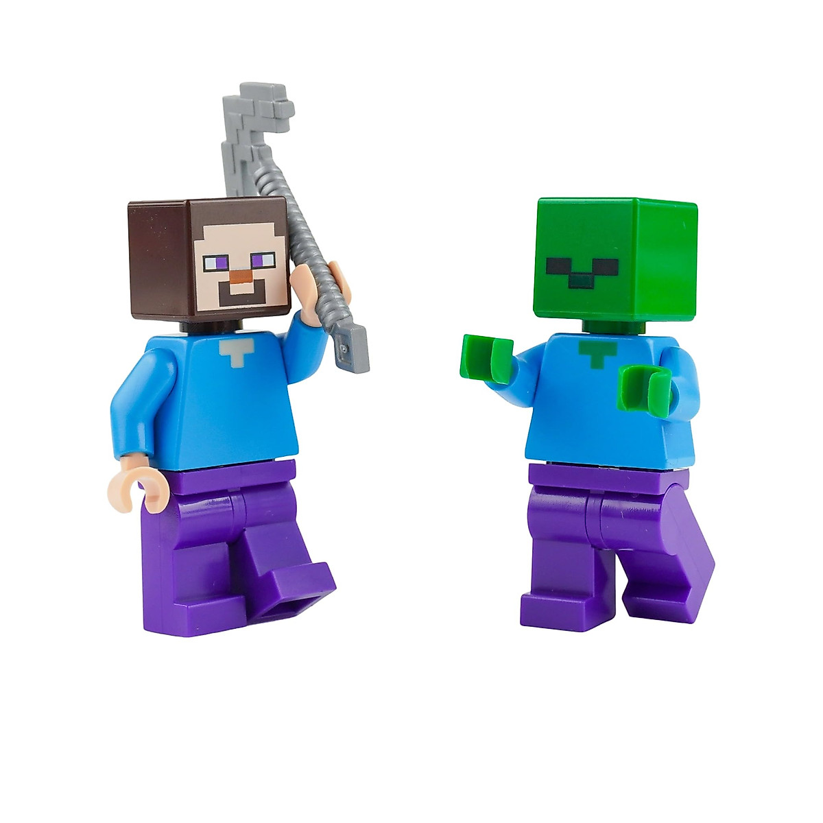 LEGO Minecraft Combo Pack - Steve, Alex, and Zombie Minifigures, 11 pcs