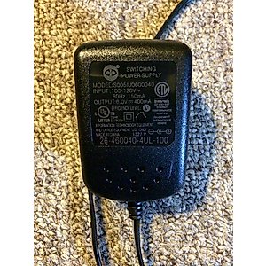 Switching Power Supply Model: S005IU0600040 6.0V 400mA for AT&T & other office equipment