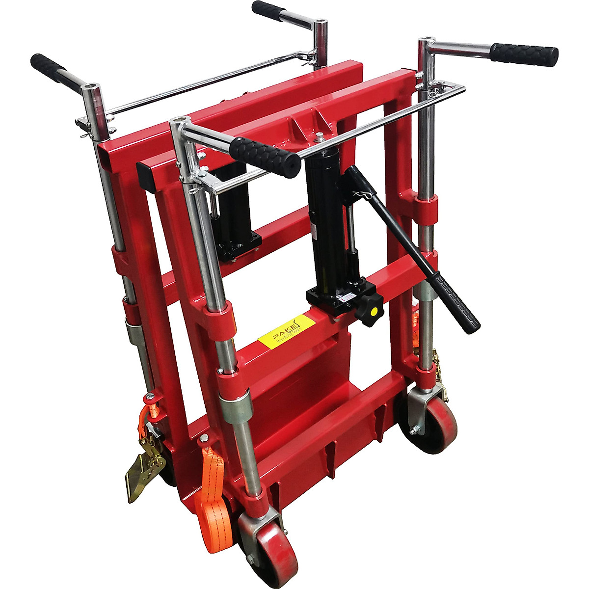 Pake Handling Tools - Premium Hydraulic Furniture Mover Equipment Mover Crate Mover (Set of 2)- Heavy Duty Moving Dolly- 4400 lbs Capacity, 24" L x 16.5" W x 37.75" H, Max. Lift Height 8"