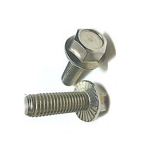 Pr-Mch Package of 25, 5/16"-18 x 3/4" Stainless Steel Metal Hex Cap Serrated Flange Bolt FT UNC Set Kit #DR-D4560D