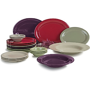 CFS 4303002 Durus Melamine Chef Salad / Pasta Bowl, 12", White (Pack of 12)