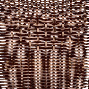 Flash Furniture Lila Modern Rattan Indoor/Outdoor Stackable Dining Chairs, Stacking Rattan Bistro Chairs for Patio or Restaurant, Set of 2, Brown