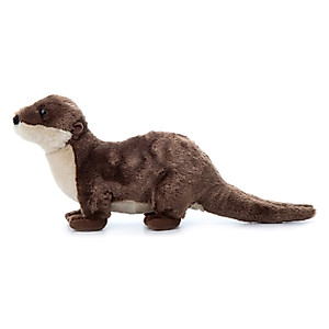 The Petting Zoo River Otter Stuffed Animal Running, Gifts for Kids, Wild Onez Zoo Animals, Running River Otter Plush Toy Running 18 inches