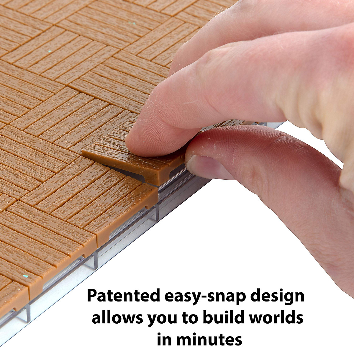 Monster Adventure Terrain- 50pc Wood Plank Tile Expansion Pack- Hand-Painted 1x1 - Tile Set- Amazing Tabletop Terrain in Minute- Customize Your D&D and Pathfinder Dungeons