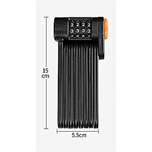 2 Pieces of Bicycle Code Lock, Tram Lock, Mountain Bike Portable Folding Lock, Portable Hinged Bicycle Lock