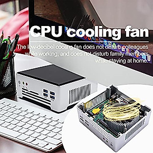 FANPEEC Industrial PC Fanless Mini PC Windows 11 Pro Core i5 10210U 32GB RAM 512GB SSD, Fanless PC Dual Ethernet, WiFi 5, BT 4.2, GPIO, 6*USB, 2*RS232 COM, Wake On LAN