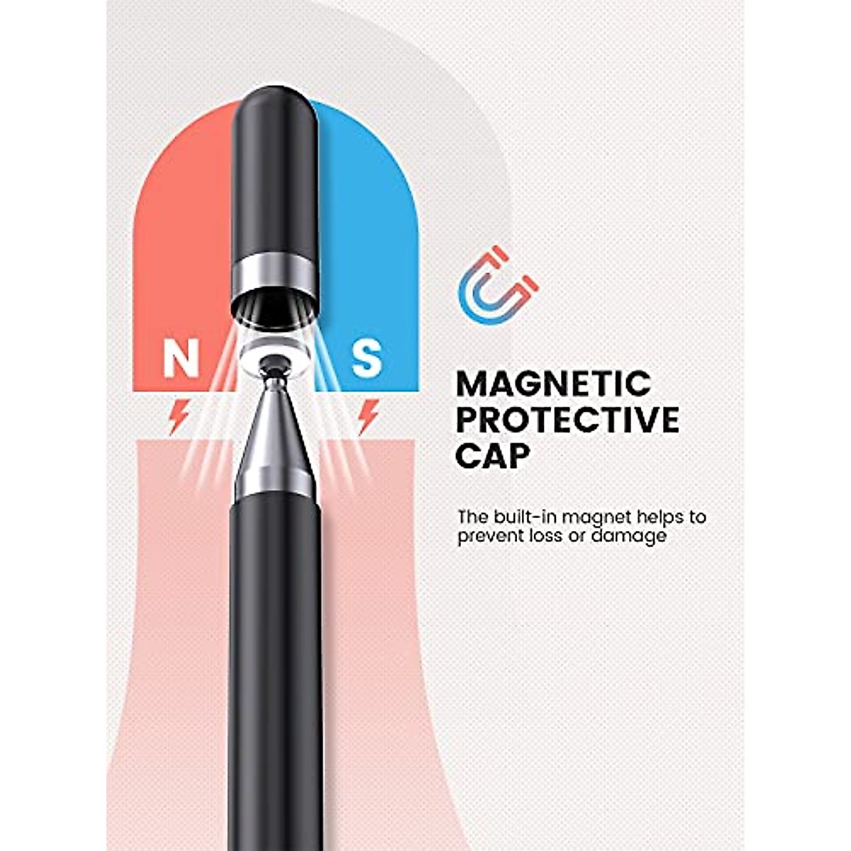 【High Sensitivity & Fine Point】Stylus Pen for iPad【Drawing & Writing Friendly】【Universal Capacitive】for iPhone/iPad/Android and Other Touch Screens