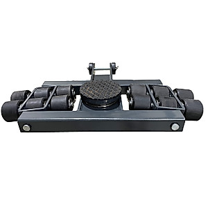 Pake Handling Tools Steerable Skates Kits- Heavy Duty Durable Machinery Moving Dolly 18 Ton Capacity (39,600 pounds)