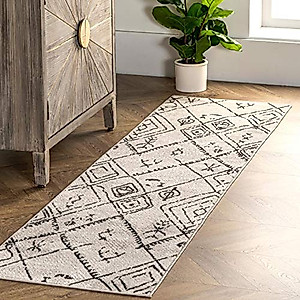 nuLOOM Nobu Modern Tribal Area Rug, 3' x 5', Beige