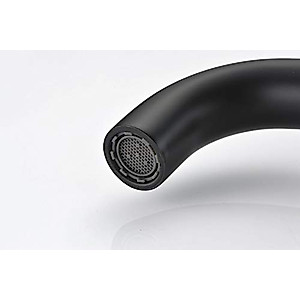 sumerain Matte Black Bathroom Faucet,Wall Mount Black Bathroom Faucets and Rough-in Valve Included