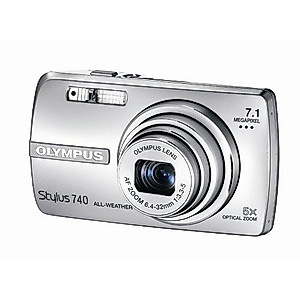 Olympus Stylus 740 7.1MP Digital Camera with Digital Image Stabilized 5x Optical Zoom (Silver)