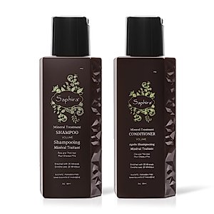 Saphira Mineral Treatment Shampoo & Conditioner Duo Set for Fine, Thin & Color-Treated Hair, 3 oz (Travel Size)
