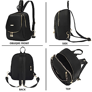 MULTIONS Nylon Mini Backpacks for Women,Small Backpack Purse Casual Lightweight Small Daypack for women