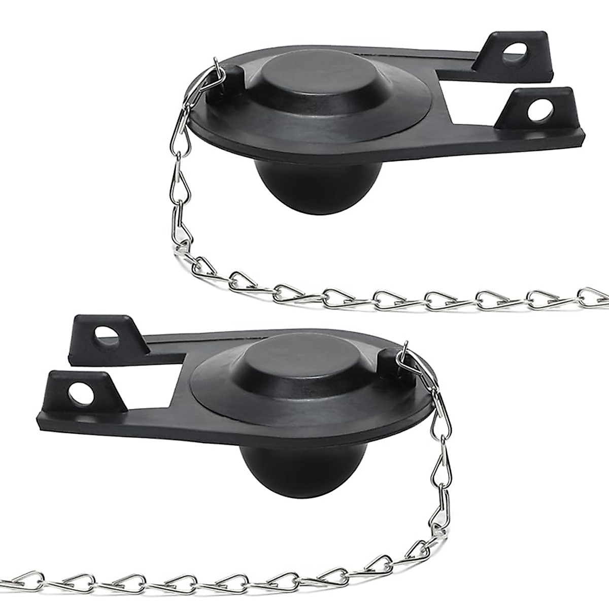 Toilet Flapper Replacement 2 inch Universal Kit with Chain - Easy to Install/Long-Lasting/Water-Saving for American Standard Toilet- 2 Pack