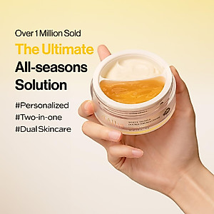 d'alba Piedmont Italian White Truffle Double Serum & Cream, Vegan Skincare, 2-in-1 Face Moisturizer, Vegan Collagen, Skin Firming and Tightening, Non Comedogenic, Suitable for All Skin Types (2.46 oz)