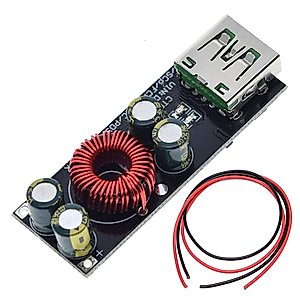 DKARDU 6-35V QC4.0 QC3.0 USB Type-C Quick Charge Module Step Down Buck Converter Module for Mobile Phone with 24AWG Wire