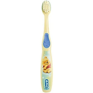 Oral-B Baby Manual Toothbrush, Pooh Characters, 0-3 Years Old, Extra Soft (Characters Vary) - Pack of 3