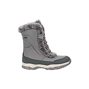 Mountain Warehouse Ohio Womens Snow Boots - Snow Proof Ladies Shoes Light Khaki Womens Shoe Size 8 US