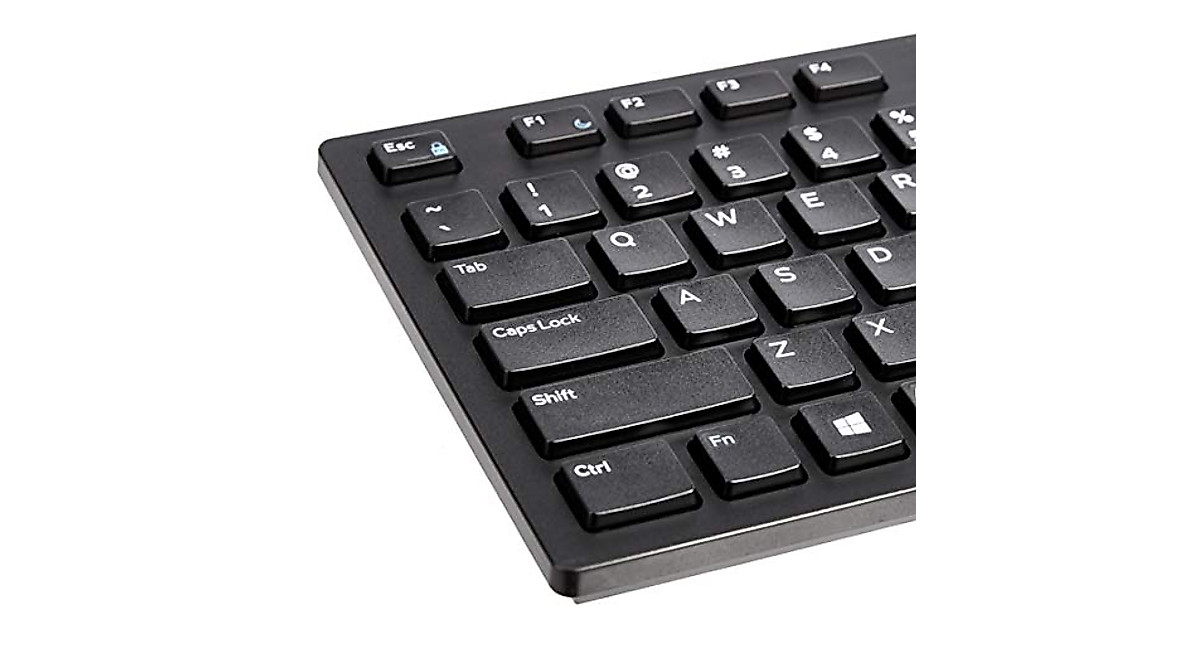 Amazon Basics Low-Profile Wired USB Keyboard - Quiet, Compact & Reliable