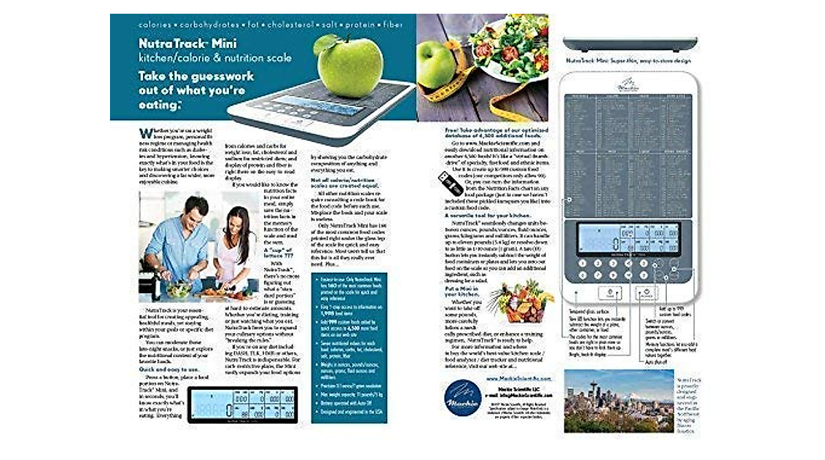 NUTRA TRACK Food Scale - Best Nutrition Calculator