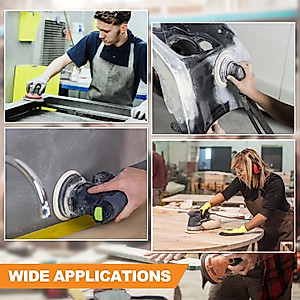 6 Inch (150mm) Wet Dry Sanding Discs Assorted Grit 1000/1500/2000/3000/5000 with Interface Pad High Performance Waterproof Hook & Loop Sandpaper Silicon Carbide for Sanding Grinder Polishing, 40 Pack