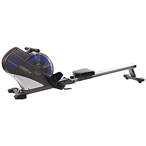 Stamina ATS Air Rower, Grey - Smart Workout App, No Subscription Required - Foldable Rowing Machine for Home Use