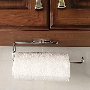 Under Cabinet Paper Towel Holder,ECROCY Paper Towel Rack,Wall Mount and No Drilling - Stainless Steel
