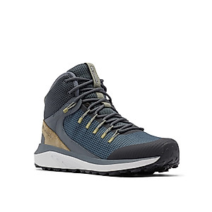 Columbia Men's Trailstorm Mid Waterproof, Graphite/Creek, 8