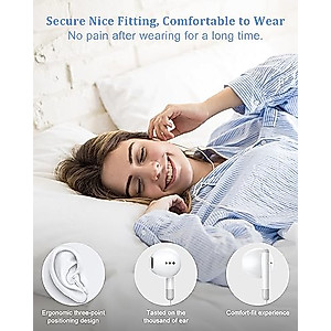 Earbuds Wired for iPhone Lightning Earphones Apple headphones [Apple MFi Certified]Built-in Mic & Volume Control, No Bluetooth Required Compatible with iPhone 14/13/12/11/XS/X/8 Support All iOS System