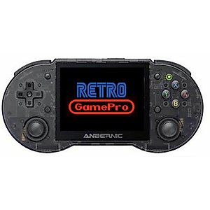 RG353P Handheld Game Console Built-in 64gb Game Card, 3.5 Inches Screen Portable Retro Game Console Support WiFi & Bluetooth, Android/Linux Dual System Open Source Game Machine U.S. Seller! (Black)