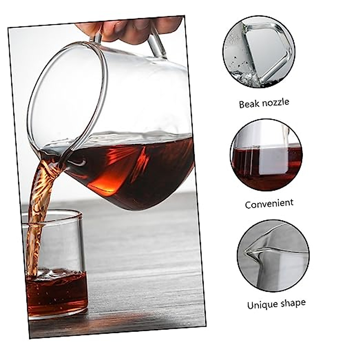 OKUMEYR 1pc Coffee Pot Clear Coffee Mug with Lid Espresso Machines Portable Stove Coffee Cups with Lids Pitcher with Lid Expresso Coffee Cup Portable Milk Jug Espresso Maker Teapot Glass