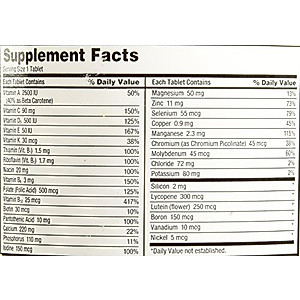 Kirkland Signature Mature Adult Multi Vitamin Tablets - 400 ct