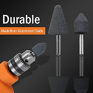 KSEIBI 689050 Grinding Stone Set of 5 Pc Stone Rotary Grinding Bits with 1/4 Inch Shank