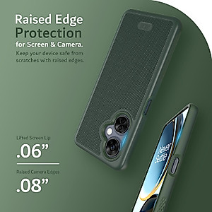 TUDIA DualShield Merge Grip Phone Case for OnePlus Nord N30 5G 2023 - Dual Layer, Shockproof, Military Grade, Slim, Non-Slip Heavy Duty Protective Phone Case - Protector Phone Cover - Pine Green