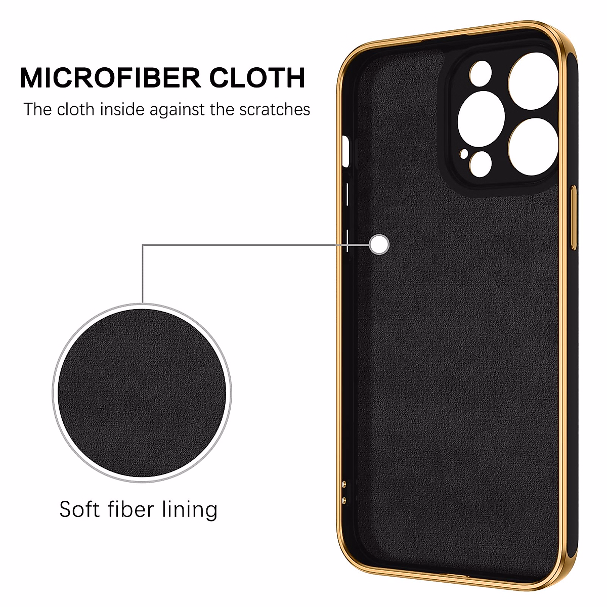 BENTOBEN for iPhone 14 Pro Max Case with Ring Holder, Butterfly Design Women Girl Phone Case Slim Fit Luxury Shockproof Non-Slip Support Car Mount Protective Case for iPhone 14 Pro Max 6.7",Black