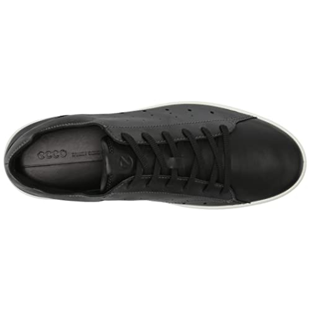 ECCO Men's Soft 7 Cloud Sneaker, Black, 8-8.5