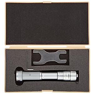 Mitutoyo 368-870 Holtest (Type ll) Vernier Inside Micrometer, Three-Point, 2-2.5" Range, 0.0002" Graduation, +/-0.00015" Accuracy
