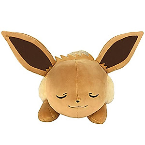 Pokémon 18” Plush Sleeping Eevee- Cuddly Must Have Fans- Plush for Traveling, Car Rides, Nap Time, and Play Time